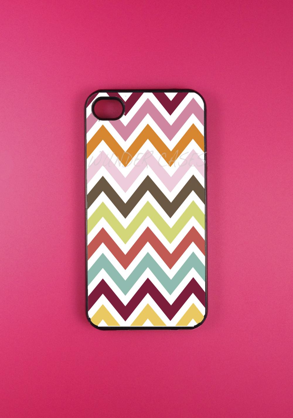 Iphone 4s Case - Colorful Chevron Iphone Case, Iphone 4 Case on Luulla